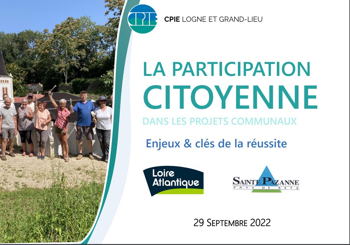 Journée participation citoyenne Sainte Pazanne (44) – intervention du ...